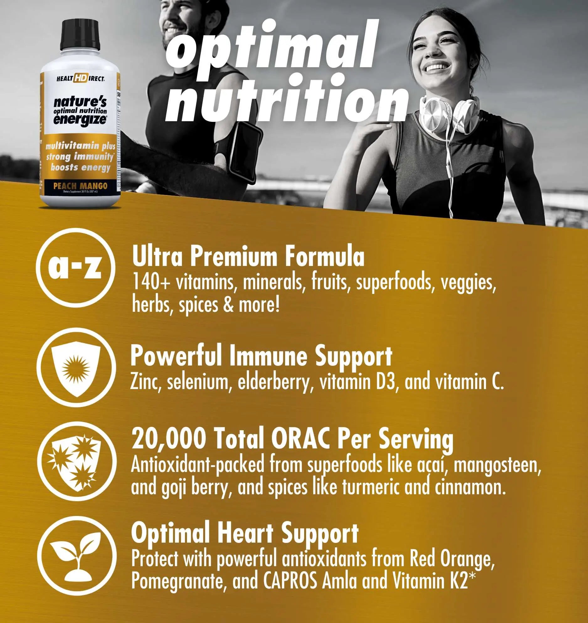 Nature's Optimal Nutrition® Energize - Vitamin Energy Supplement